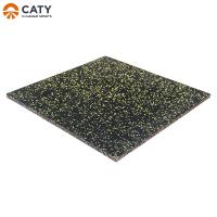 China EPDM Rubber Gym Flooring Tiles 1000x1000mm with 20-30mm Thickness, Waterproof Anti-Skid Weightlifting Mats for sale