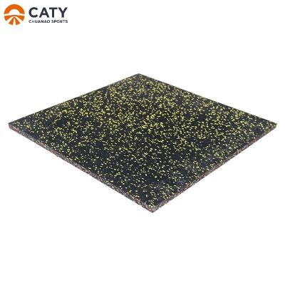 China EPDM Rubber Gym Flooring Tiles 1000x1000mm with 20-30mm Thickness, Waterproof Anti-Skid Weightlifting Mats for sale