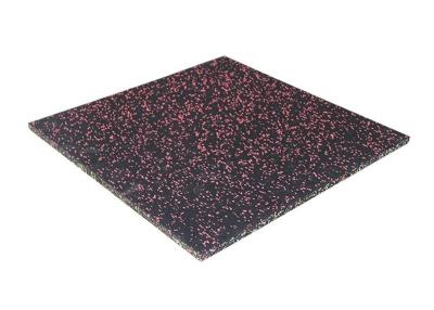 China 15mm Shock Absorbing Rubber Gym Flooring 50x50cm with ≥25% Impact Absorption and -20°C to 180°C Temperature Range for sale