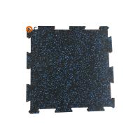China Shock Resistant Interlocking Rubber Flooring Mats 45x45cm for Gyms with -20°C to 180°C Temperature Range for sale