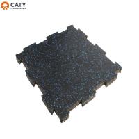 China Indoor Smooth Rubber Tiles 450x450mm in 15mm & 20mm Thickness for Home Gym Flooring with Waterproof Anti-Fatigue Properties for sale