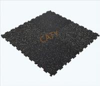 China Recyclable Gym Rubber Flooring Mat 45×45×15mm/20mm Interlocking Design with -20°C to 180°C Temperature Range for sale
