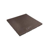 China EPDM Rubber Playground Mats 50x50mm Square Flooring Tiles with 15-50mm Thickness Options for Outdoor Training Spaces for sale