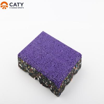 China 25mm Thickness EPDM Shockproof Rubber Floor Tiles 500x500mm for Playground Safety and Impact Absorption for sale