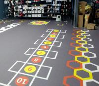 China Heavy Duty Gym Fitness Rubber Flooring Mat Durable SBR With Logo for sale