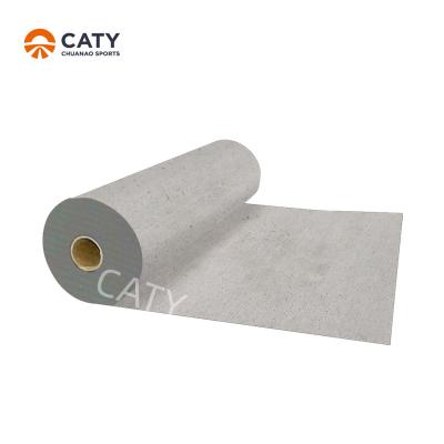 China Gray Commercial Rubber Flooring 6mm 8mm Thick Roll - EPDM SBR Gym Flooring 10-20m Length for sale