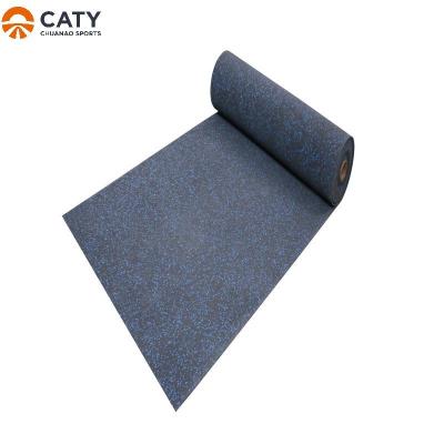 China ROHS Certified 8mm Thick Commercial Rubber Flooring - Anti-Slip Gym Mats with Sound Absorption for sale
