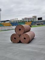 China WA Certified Seamless Semi-Prefabricated Rubber Sports Flooring 10mm 8mm Thickness 1.22m x 15m Panels for sale