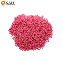 China CATY Anti-Slip EPDM Rubber Granules 0.5-5mm Size Range with 20-30% Polymer Content for Sports Surfaces for sale