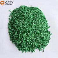 China Green EPDM Rubber Granules 1-3mm Artificial Grass Infill with 10-20% Polymer Content for Sports Fields for sale