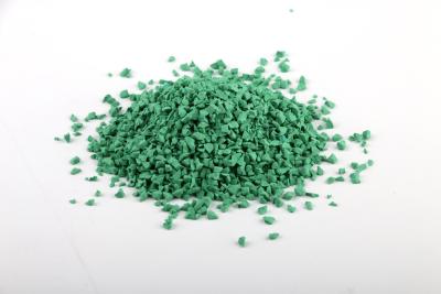 China ECO-Elastic EPDM Rubber Granules 1-3mm Green Artificial Grass Infill for Sports Fields for sale
