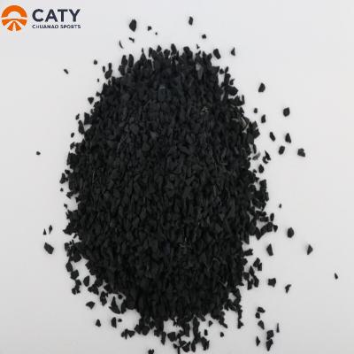 China FIFA Approved 0.5-2mm SBR Rubber Granules for Artificial Turf Infill - 25kg Bags for sale