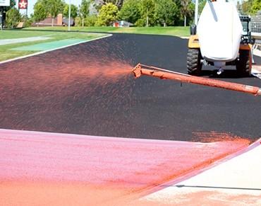 China Professional Running Track Installation System 1-3m Width 8-20mm Thickness with ISO/SGS/CE Certification for sale
