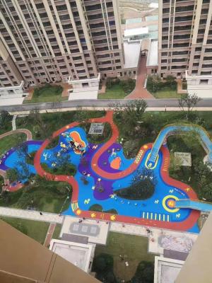 China UV Resistant Rubber Flooring 8-40mm Thickness for Outdoor Parks, Communities and Housing Estates for sale