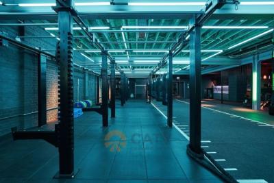 China Shock Absorption 20mm Sports Rubber Floor Tiles For Gymnasium for sale