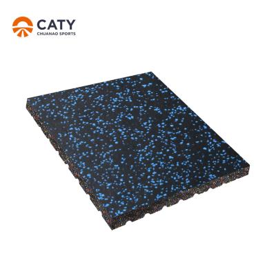 China Colorful Comfortable Gym Rubber Flooring Anti Fatigue Mat Fitness Floor for sale