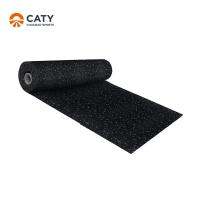 China Recycled Black Low Density Soft Roll Turf Base Fitness Rubber Flooring Roll 3-12mm Thick For Indoor for sale