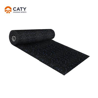 China Recycled Black Low Density Soft Roll Turf Base Fitness Rubber Flooring Roll 3-12mm Thick For Indoor for sale