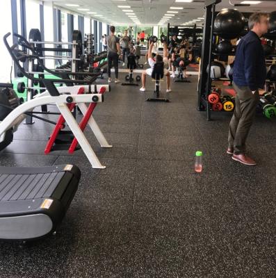 China High Shock Absorption Smooth Surface Gym Rubber Floor Mats For Personal Training Studio for sale