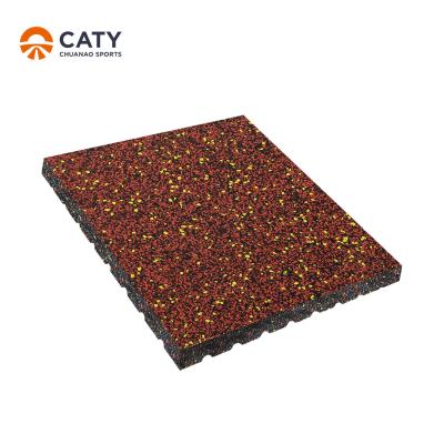 China OEM Heavy Duty Fitness Rubber Flooring Wear-resistant Gym Rubber Tile for sale