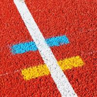 China Durable & Safe EPDM Rubber Material Synthetic Running Tracks for Schools Kindergartens Colleges and Playgrounds for sale