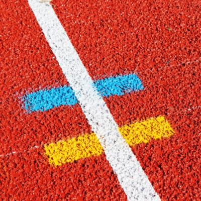 China Durable & Safe EPDM Rubber Material Synthetic Running Tracks for Schools Kindergartens Colleges and Playgrounds for sale