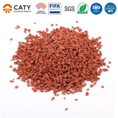 China IAAF Colored Epdm Rubber Running Track for Rubber Jogging Track by EPDM SBR Jogging Granules for sale