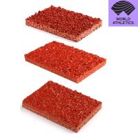 China Professional Grade Wet Pour Rubber Granules Rubber Track System for Sports rehabilitation centers / Elite athlete training facilities for sale
