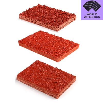 China Professional Grade Wet Pour Rubber Granules Rubber Track System for Sports rehabilitation centers / Elite athlete training facilities for sale