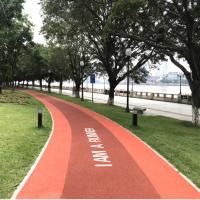 China Safety-Enhanced Multi-Use EPDM Recreational Trails For Jogging Track , Cycling Track & Wheelchairs for sale