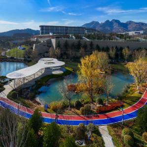 China Colorfast & Low-Maintenance Rubber Jogging Track Walkway By EPDM SBR Rubber Granules for sale