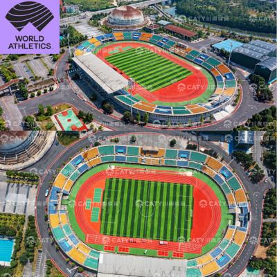 China ECO-Friendly Recycled Rubber Athletic Track EPDM Rubber Running Track 400m With Athletic Track Installation for sale