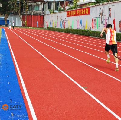 China EcoSpray  EPDM Rubber Jogging Track Installation For Rubber Track And Field SBR Rubber Crumb Underlay for sale