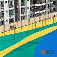 China Durable Colorfast Rubber Playground Material EPDM SBR Tyre Rubber for Rubber Jogging Track & Roof Greening for sale