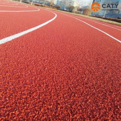 China Anti UV Sports Running Track Soundproof EPDM Rubber Granules China Running Track Installation Factories for sale