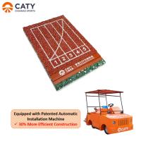 China IAAF Approved Athletic Running Track Prefabricated Running Track with Automatic Sports Track Installation for sale