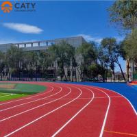 China Premium Prefabricated Synthetic Rubber Running Track EPDM Rubber Surfacing Blue Fireproof Rubber Surface for sale