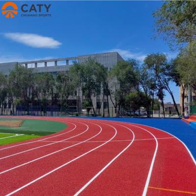 China Premium Prefabricated Synthetic Rubber Running Track EPDM Rubber Surfacing Blue Fireproof Rubber Surface for sale