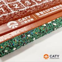 China Prefabricated Rubber Track Prefabricated Outdoor Athletics Track Surface Synthetic Running Track for sale