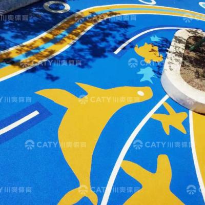 China Safety Playground Rubber Tiles  EPDM Playground Flooring Materials Granule EPDM for sale