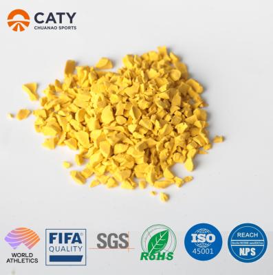 China Ultra Durable Playground EPDM Granules Flooring Surfacing WetPour Rubber Shock Absorption EPDM Rubber Granules for sale