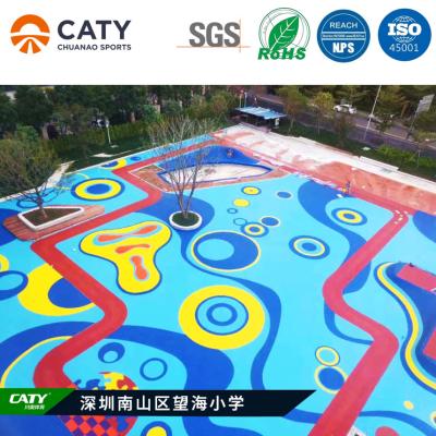 China Colored Sports Flooring Rubber Granules For Playground EPDM Granules Flooring for sale