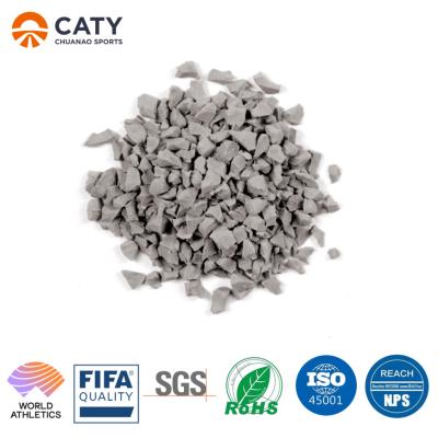 China Gray Rubber Granules For Playground All Weather EPDM Playground Pellets for sale