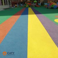 China Premium EPDM Rubber Running Track Material Shock-Absorbent  Weather-Resistant for sale