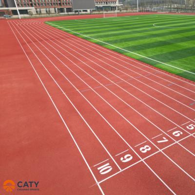 China Non-Slip Rubber Track Surface for Rainy Climate Conditions for sale