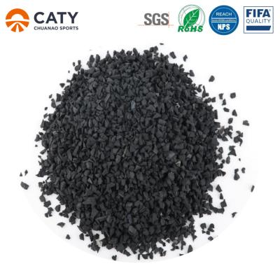 China FIFA Approved Premium SBR Rubber Granules For Competition-Grade Football Field Artificial Turf Filler for sale