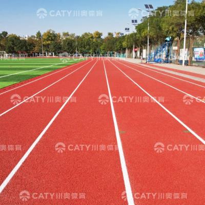 China Recycled Rubber Semi-Prefabricated Running Track Sandwich System For Multi Sports Surface for sale