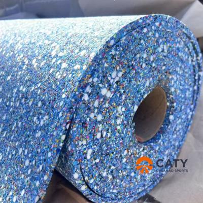 China Customized Quick-Install Semi-Prefabricated Rubber Roll Sandwich Athletics Track For Sports Venues for sale