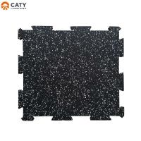 China Commercial Grade Interlocking Rubber Flooring - High Shock Absorbent for Gym Fitness Center for sale