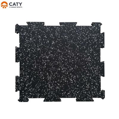 China Commercial Grade Interlocking Rubber Flooring - High Shock Absorbent for Gym Fitness Center for sale